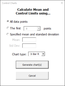 X-Bar R and X-Bar S control charts | Margil Solutions LLC