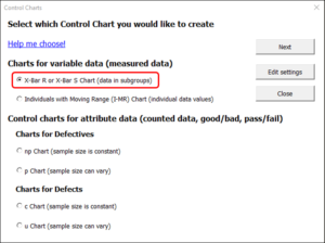 X-Bar R and X-Bar S control charts | Margil Solutions LLC